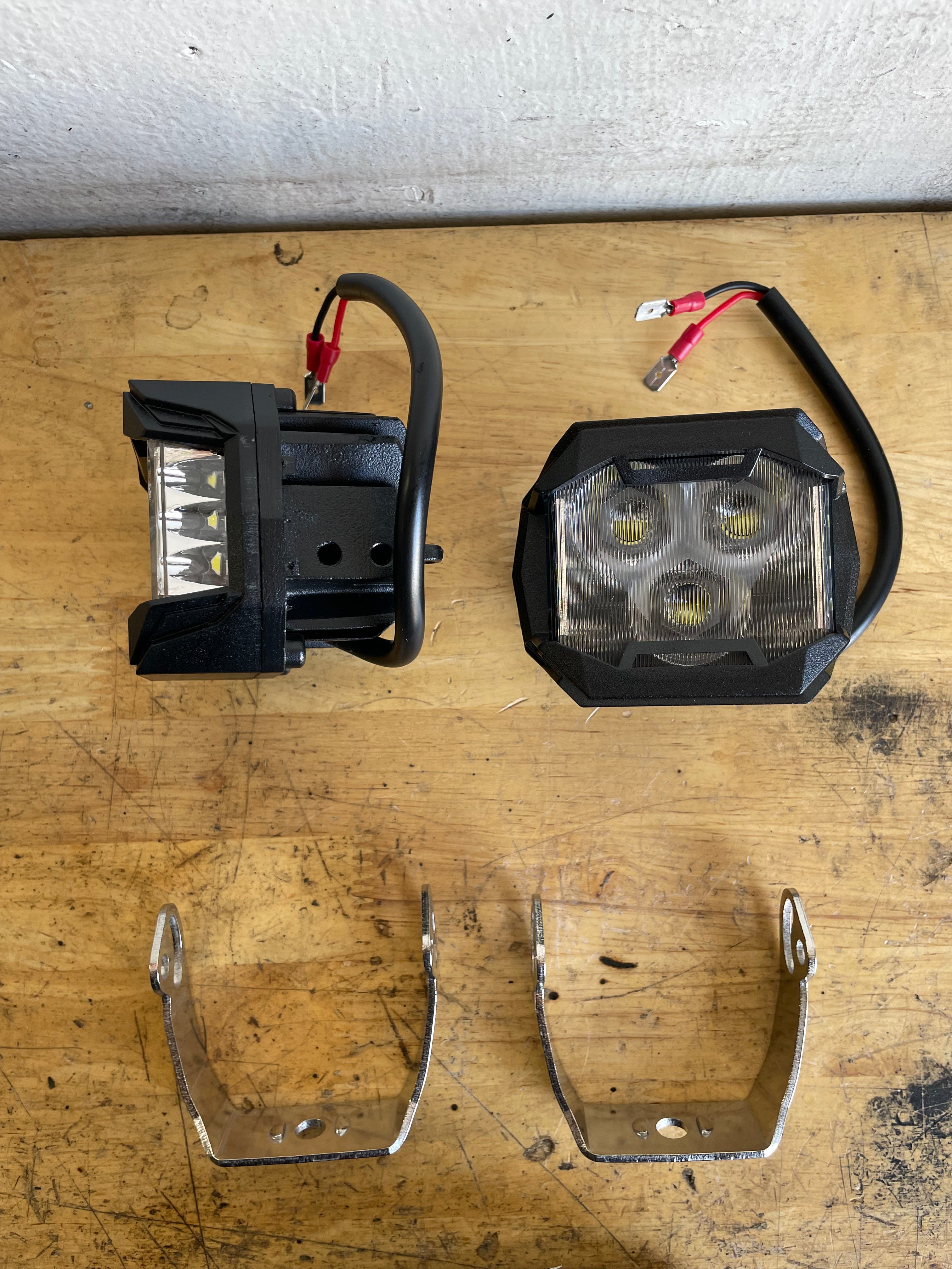 Clearance 3" Side Shooter LED Pod Pair With Mounting Brackets And Wiri ...